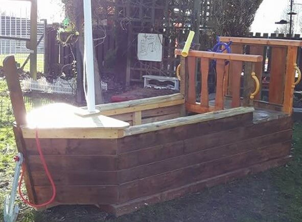 Pallet Boat Playhouse for Kids | Pallet Ideas